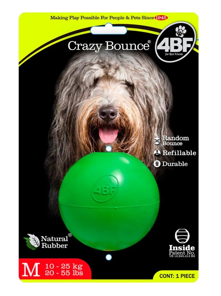 4BF Crazy Bounce Ball Green - Petworkz