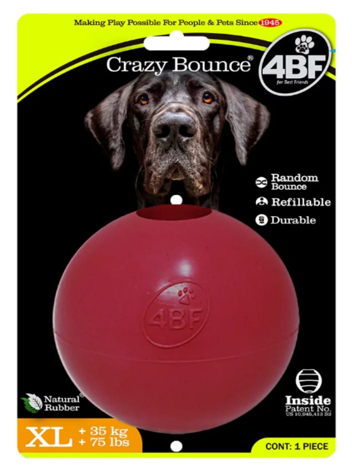 4BF Crazy Bounce Ball Red - Petworkz