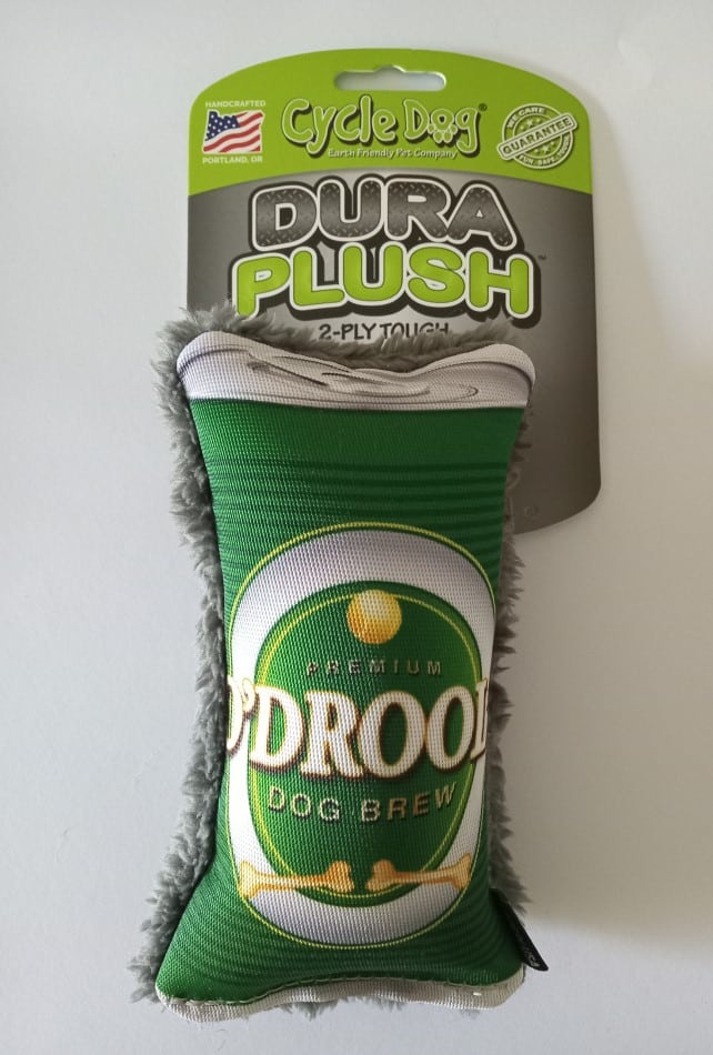 Cycle Dog Duraplush Brew Gear No Squeaker O'Drools Dog Brew - Petworkz