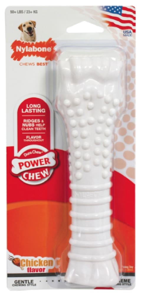 Nylabone Power Chew Chicken Bone Chew Toy - Petworkz