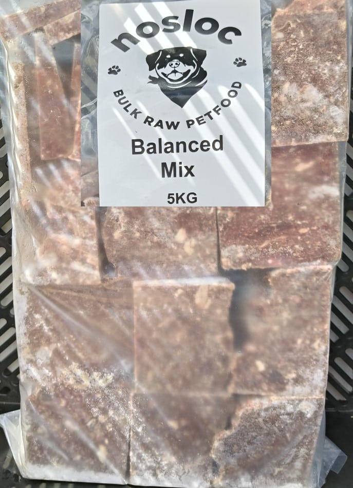 Raw Pet Food Balanced Mix Blocks (Pack size 2.5kg, 5kg or 10kg) - Petworkz