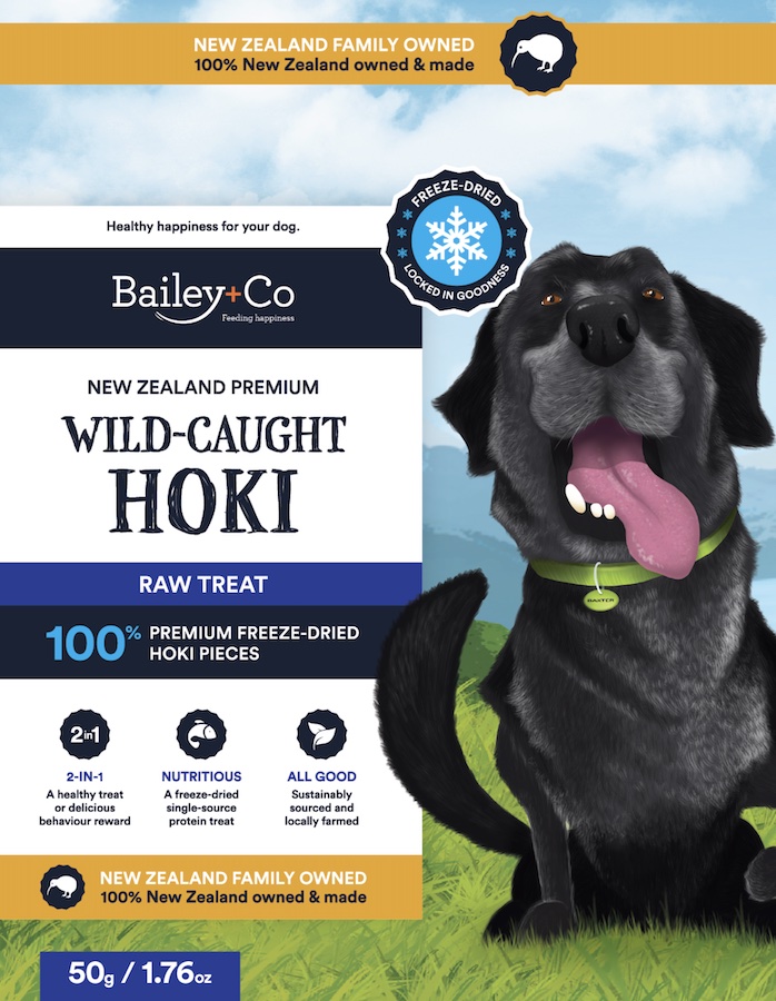Bailey and Co Wild Caught Hoki Freeze-Dried Dog Treats 50gm - Petworkz